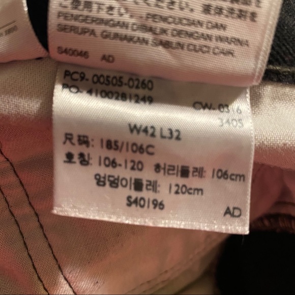 Levi's | Jeans | Levis 55 Mens Black Jeans W42 L32 | Poshmark